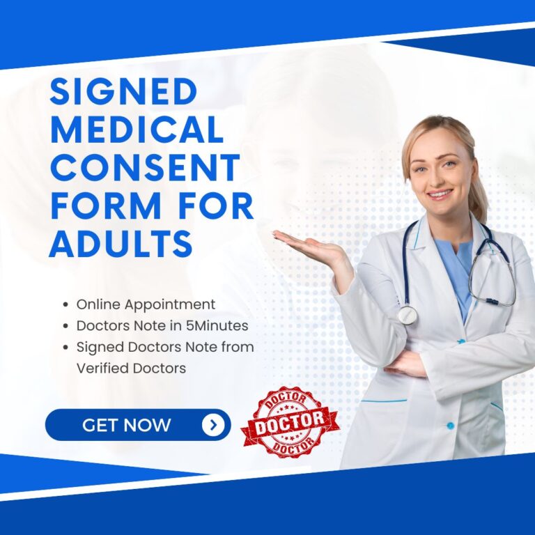 Medical Consent Form for Adults Printable Template