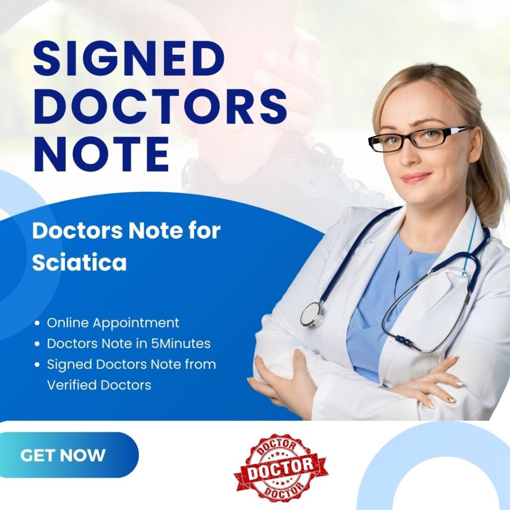 Doctors Note for Sciatica Template [Printable]