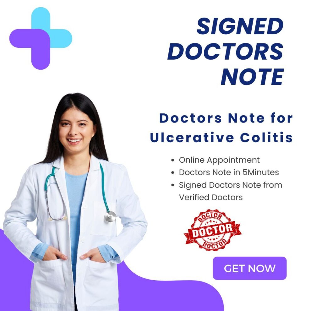 Doctors Note for Ulcerative Colitis Template [Printable]